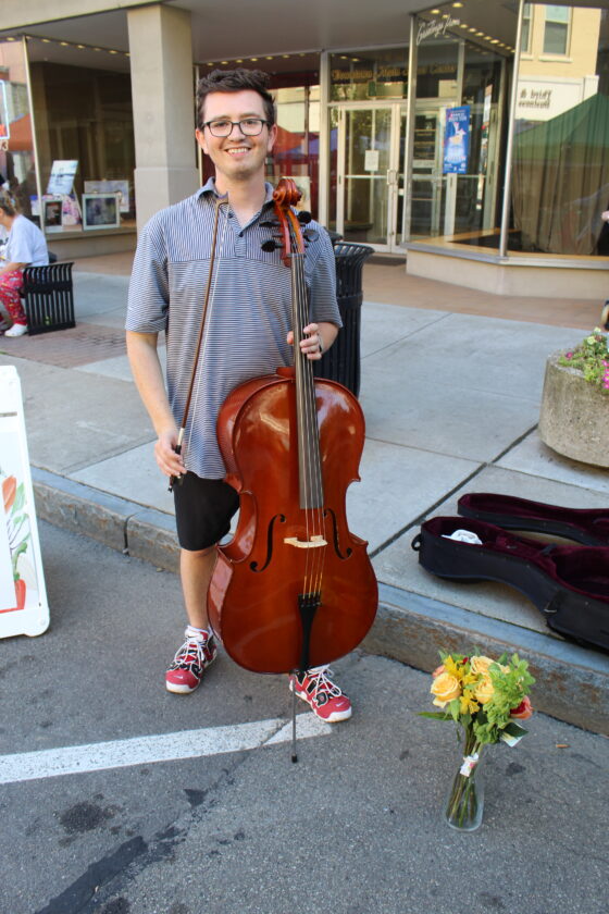 Cellist Plays At Farmers Market | News, Sports, Jobs - Post Journal